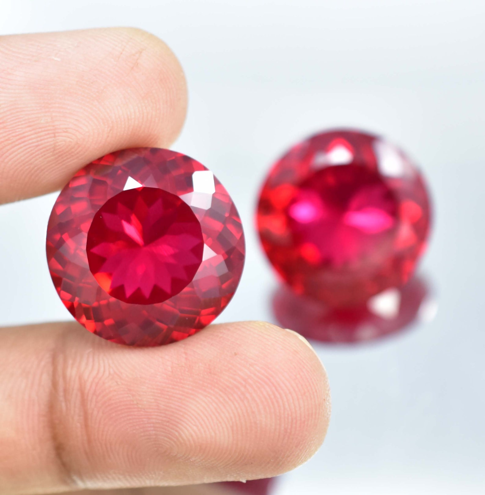 15 X 15 MM Loose Red Painite Perfect Pair as You Want Very Rare 100% ...