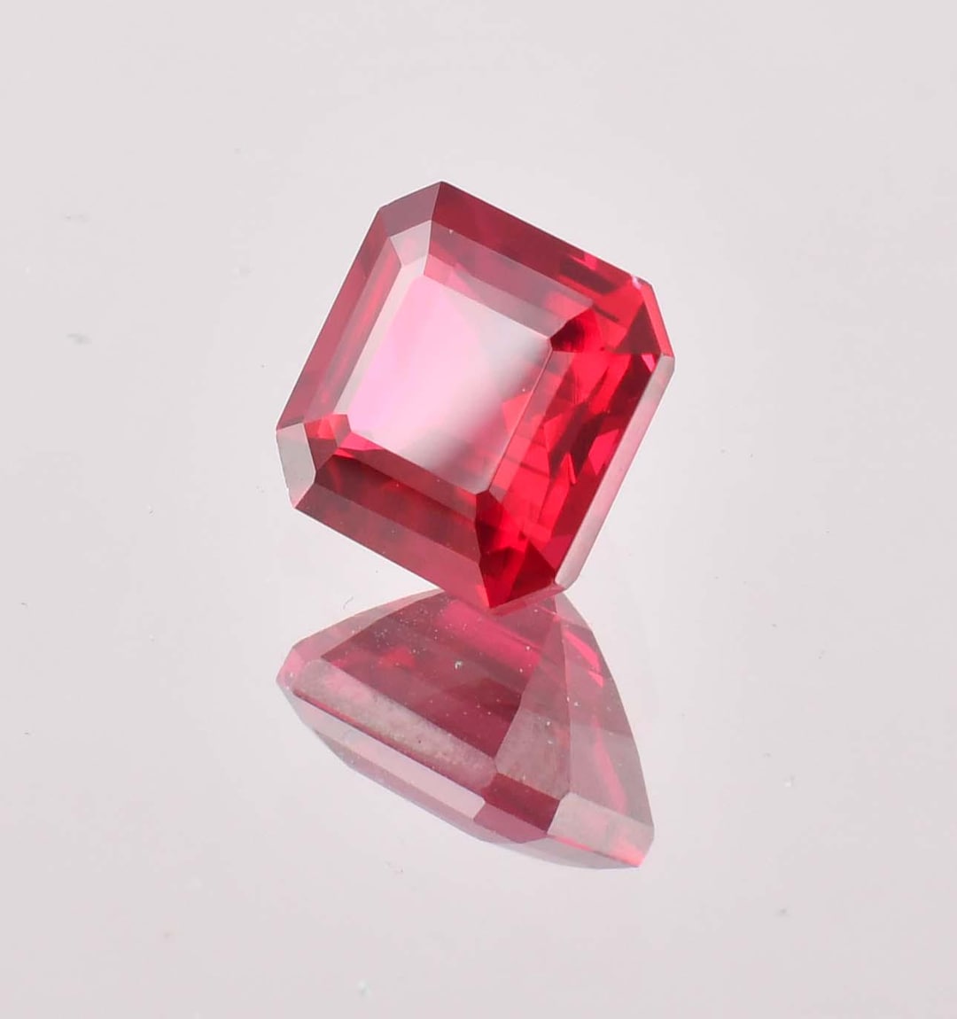 Loose Red Painite Very Rare Natural Perfect Asscher Cut Burmese Facet ...