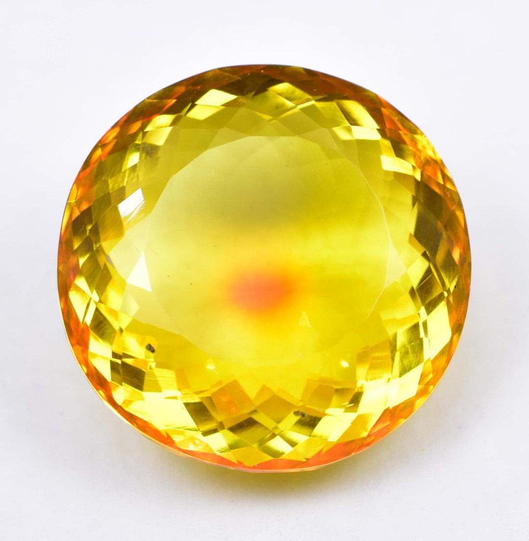 25 X 25 MM 53.65 Ct Natural Rare Bi-color Yellow-orange Sphalerite ...