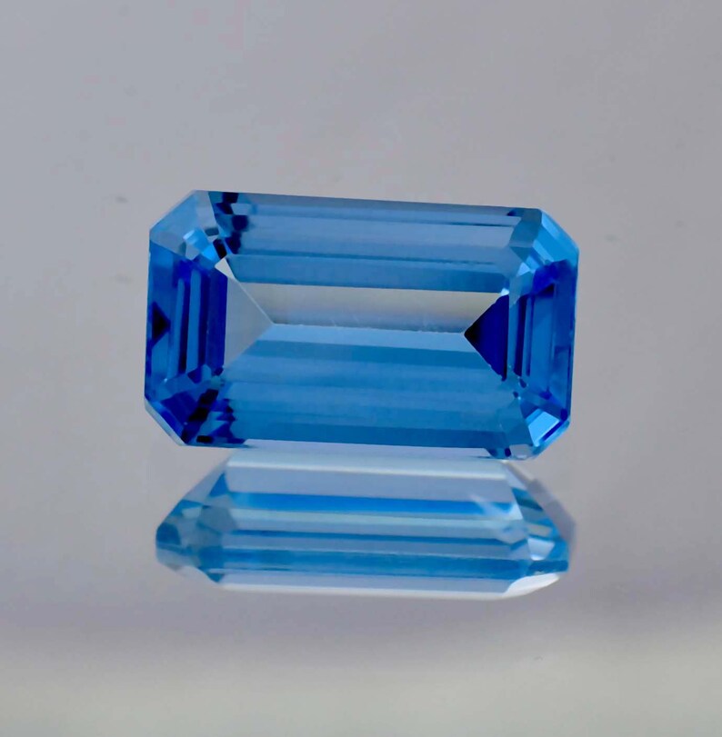 18 X 11 MM 15.25 Ct 100% Natural Sky Blue AQUAMARINE Radiant Cut ...