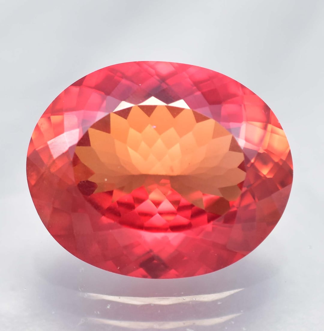 AAA Flawless 28 X 23 Very Rare Natural Red Painite Perfect Oval Cut ...