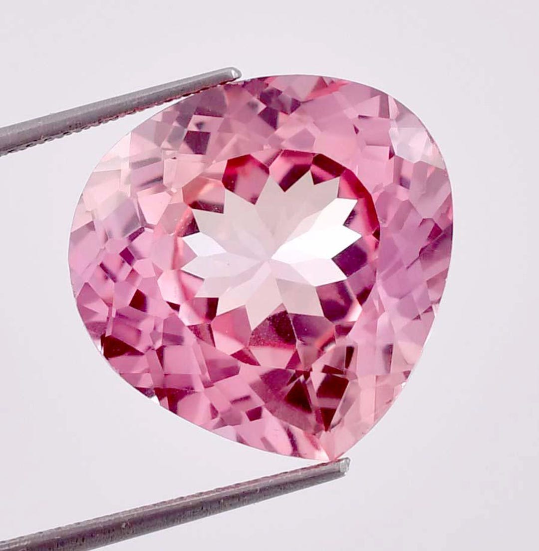 AAA+ Flawless Natural Imperial Topaz Stunning Unheated Gemstone Unique Color & Perfect Heart ...