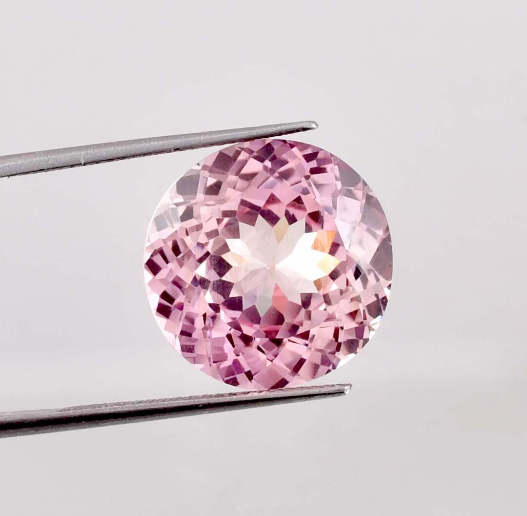 AAA+ Flawless Natural Imperial Topaz Stunning Unheated Gemstone Unique Color & Perfect Round ...