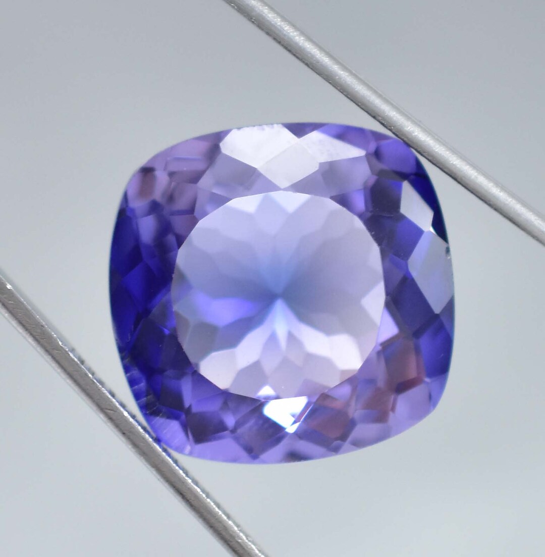 18 X 18 M Purple Blue Taaffeite Sapphire Gemstone 31.60 Ct AAA Grade ...