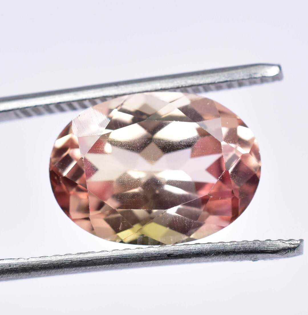 14 X 10 MM 9.45 Ct Flawless New Bi-color Orange Pink Padparadscha ...