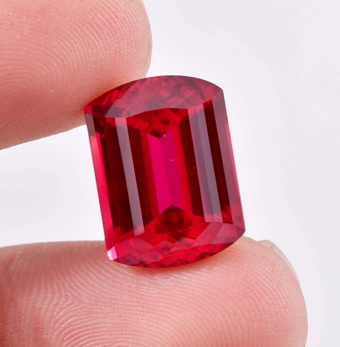 16 X 12 MM Flawless 15.45 Ct Natural Mozambique Blood Red Ruby Gemstone ...