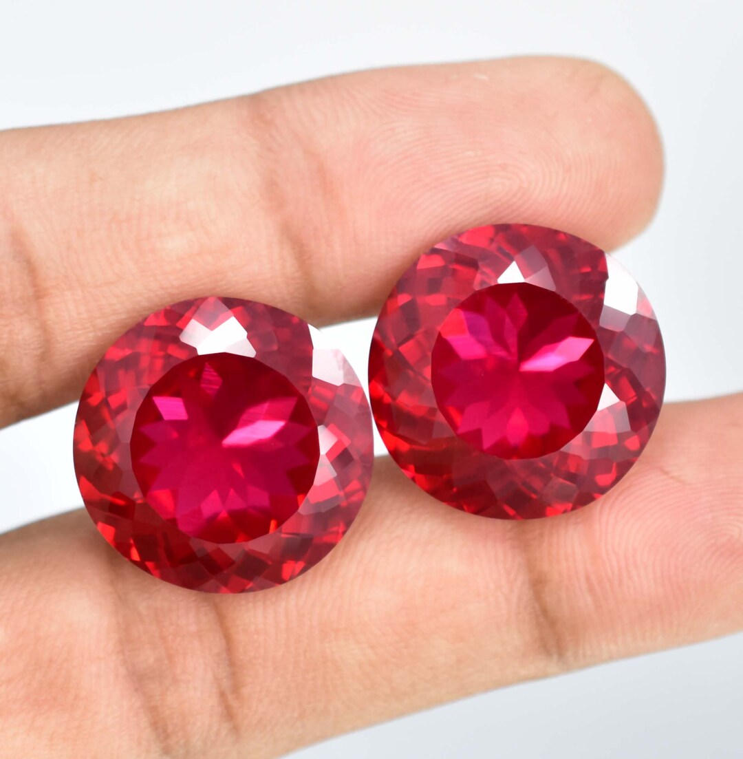 15 X 15 MM Loose Red Painite Perfect Pair as You Want Very Rare 100% ...