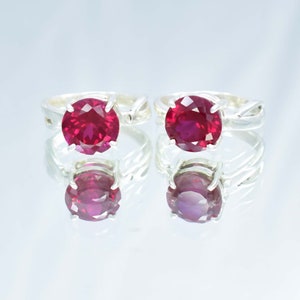 Natural Red Painite Round Cut Certified Gemstone Ring Statement ...