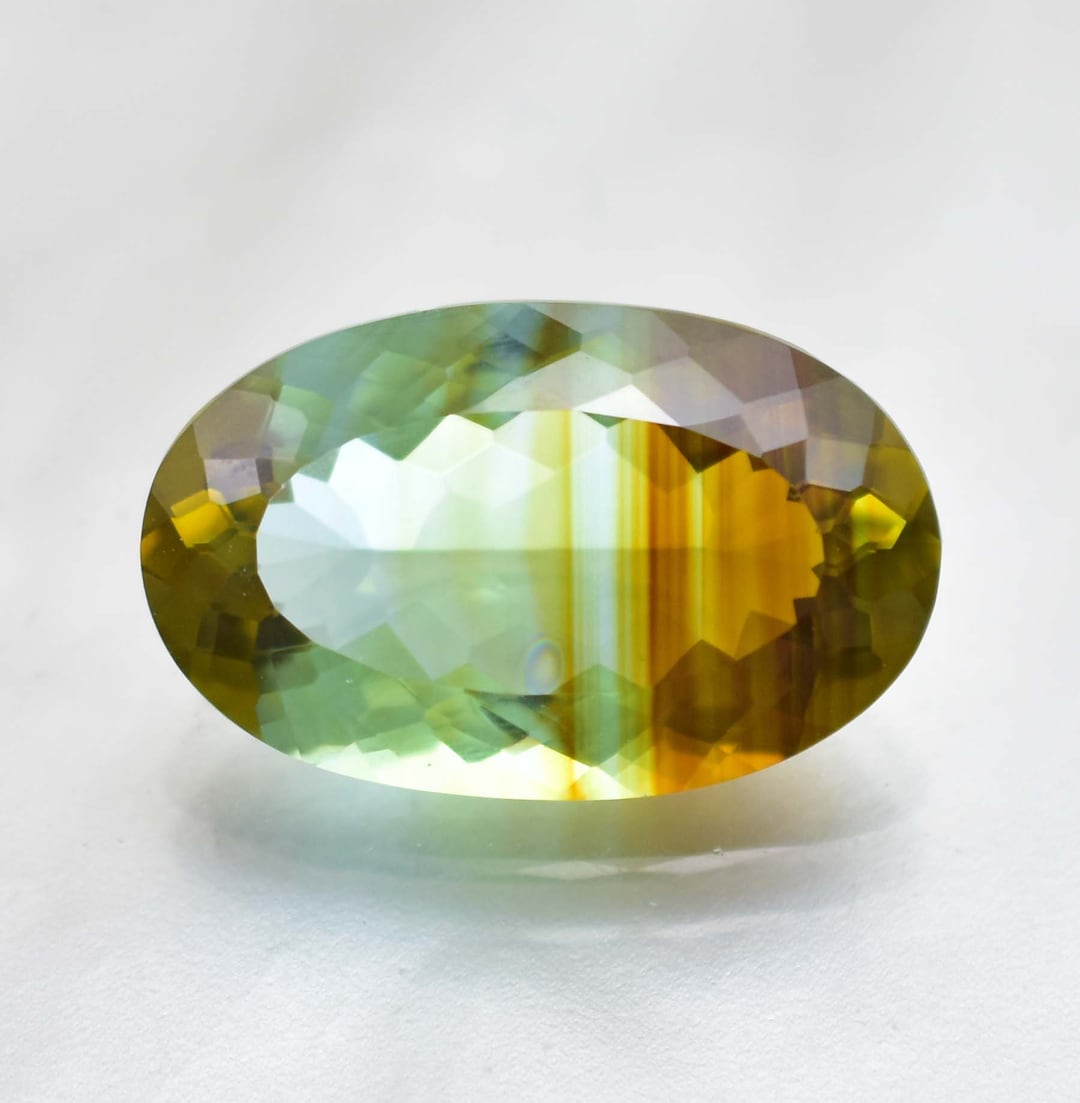 31 X 19 MM HUGE Flawless 40.15 Ct Natural Bi-color Parti Sapphire Oval ...