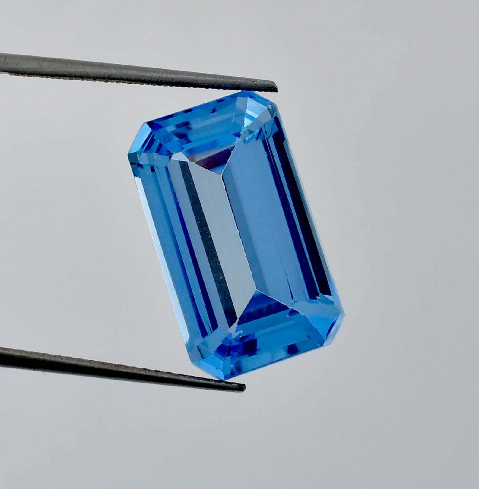 18 X 11 MM 15.25 Ct 100% Natural Sky Blue AQUAMARINE Radiant Cut ...