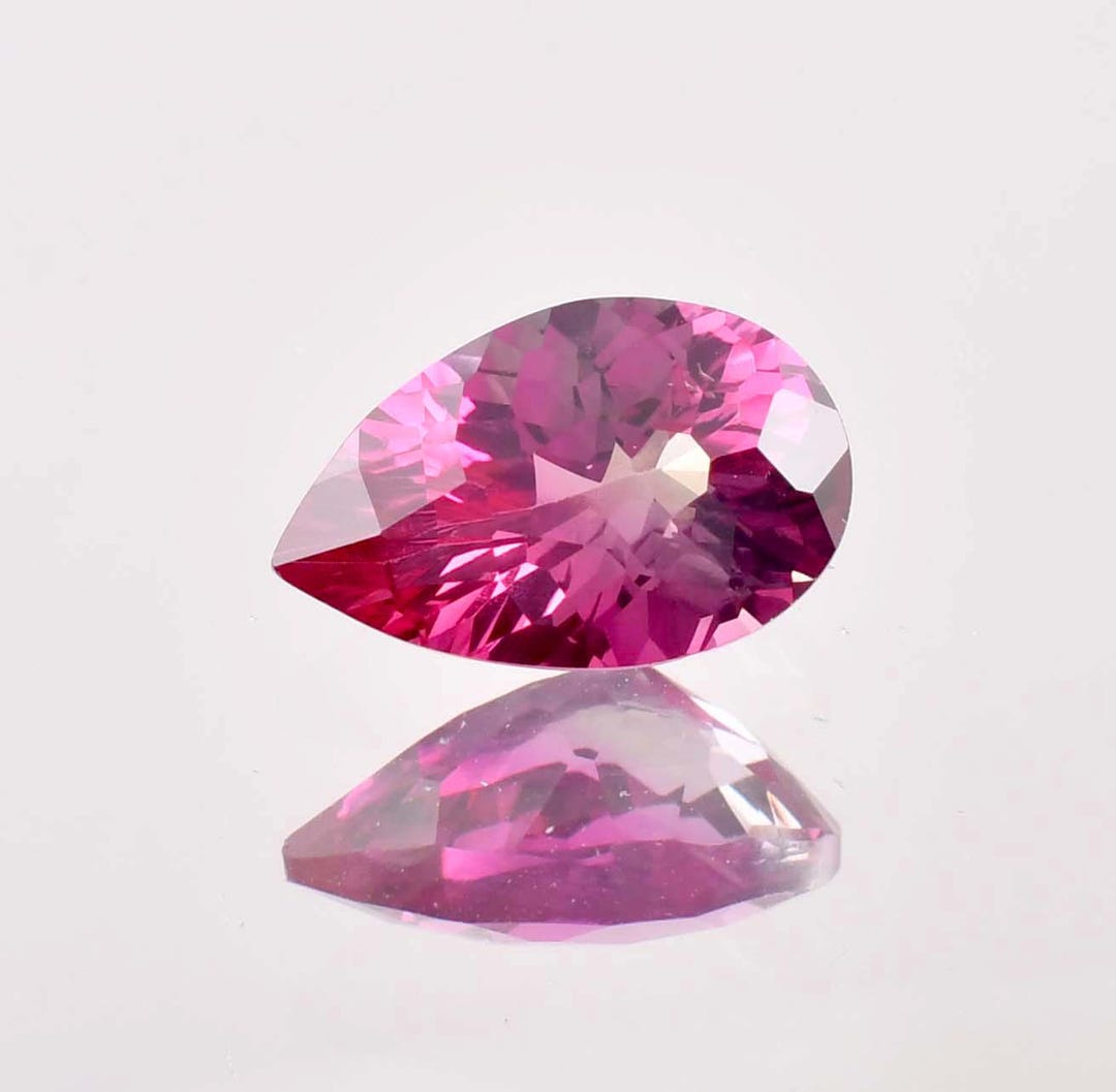 AAA Flawless 14 X 9 MM Ceylon Bi-color Sapphire Loose Pear Cut Gemstone ...