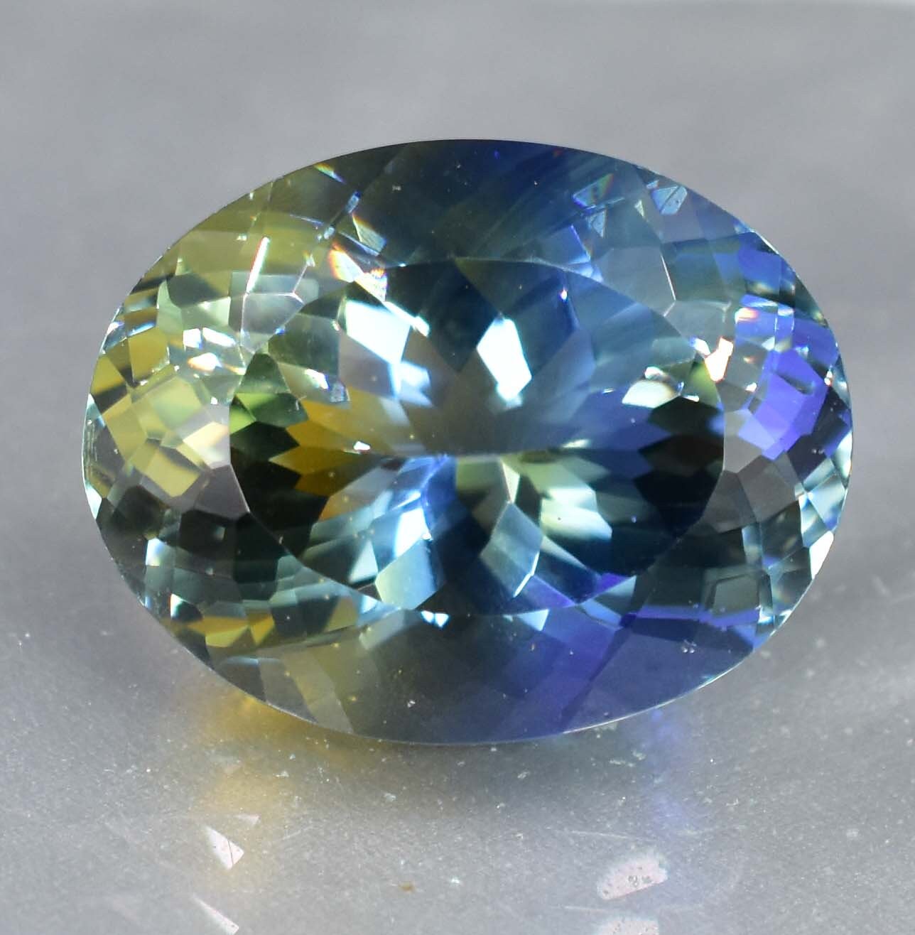 HUGE 30 X 22 Mm Flawless Natural Bi-color Parti Sapphire Oval Cut GIT ...