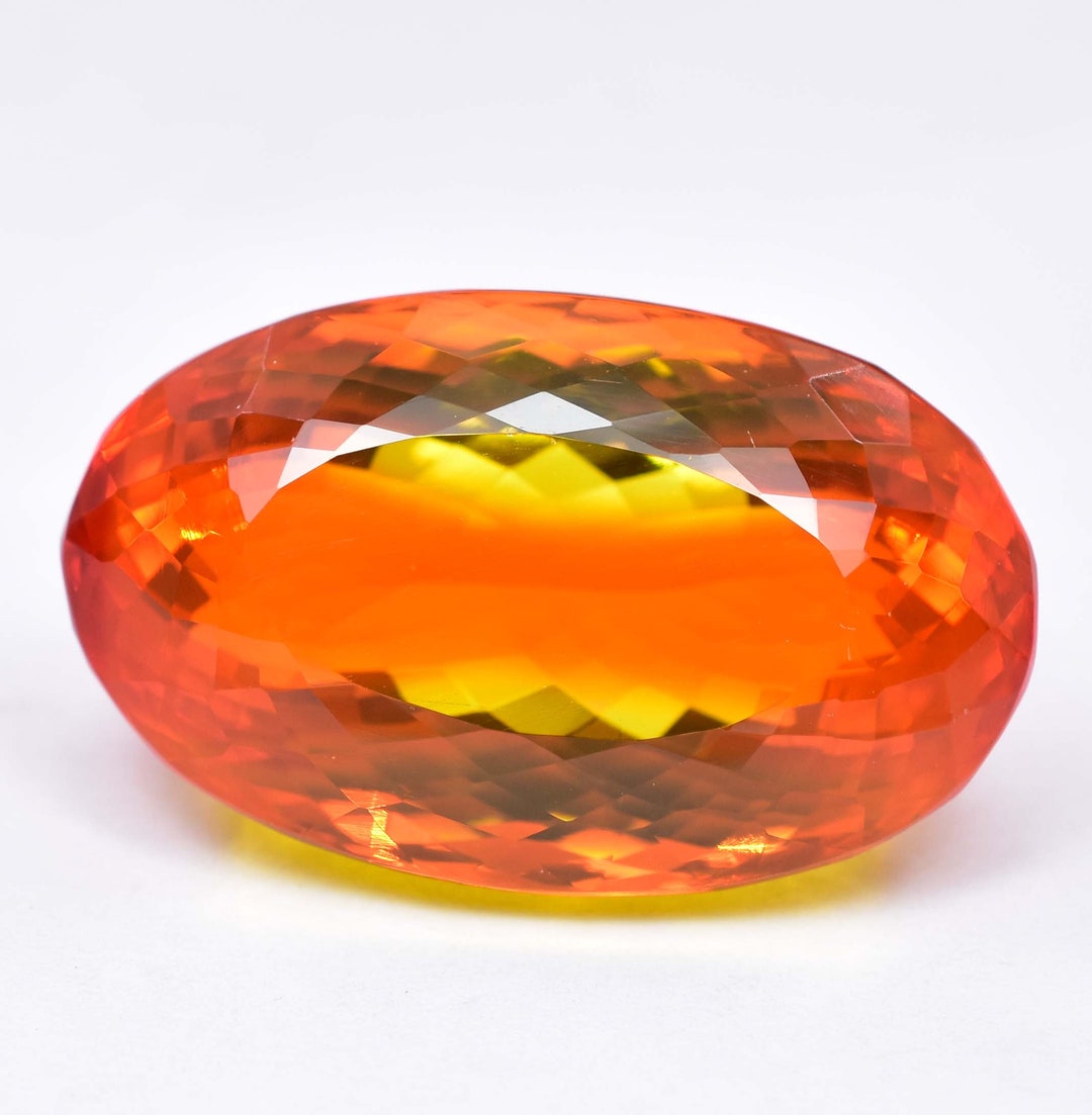30 X 19 MM 53.90 Ct Natural Rare Bi-color Yellow-orange Sphalerite ...