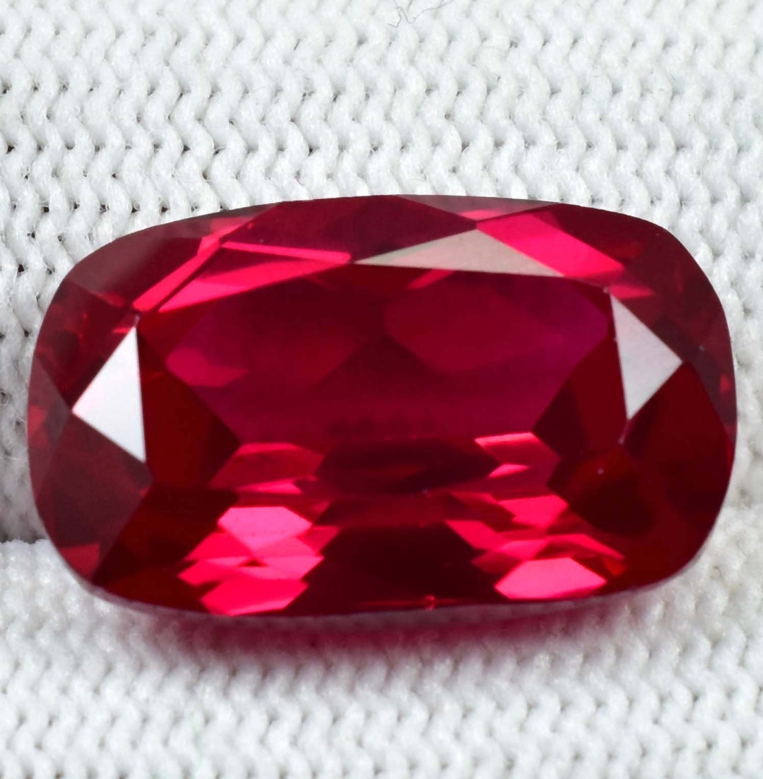 19 X 12 MM AAA+ 19.80 Ct Very Rare Natural Red Painite Cushion Cut ...
