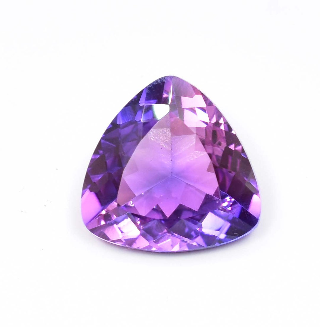16 X 17 MM Flawless 13.15 Ct Triple Color Purple Blue and Pink Ceylon ...