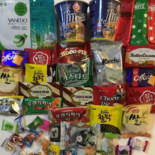 Large 2LB Authentic Korean Snacks Korean Ramen & Korean Face - Etsy