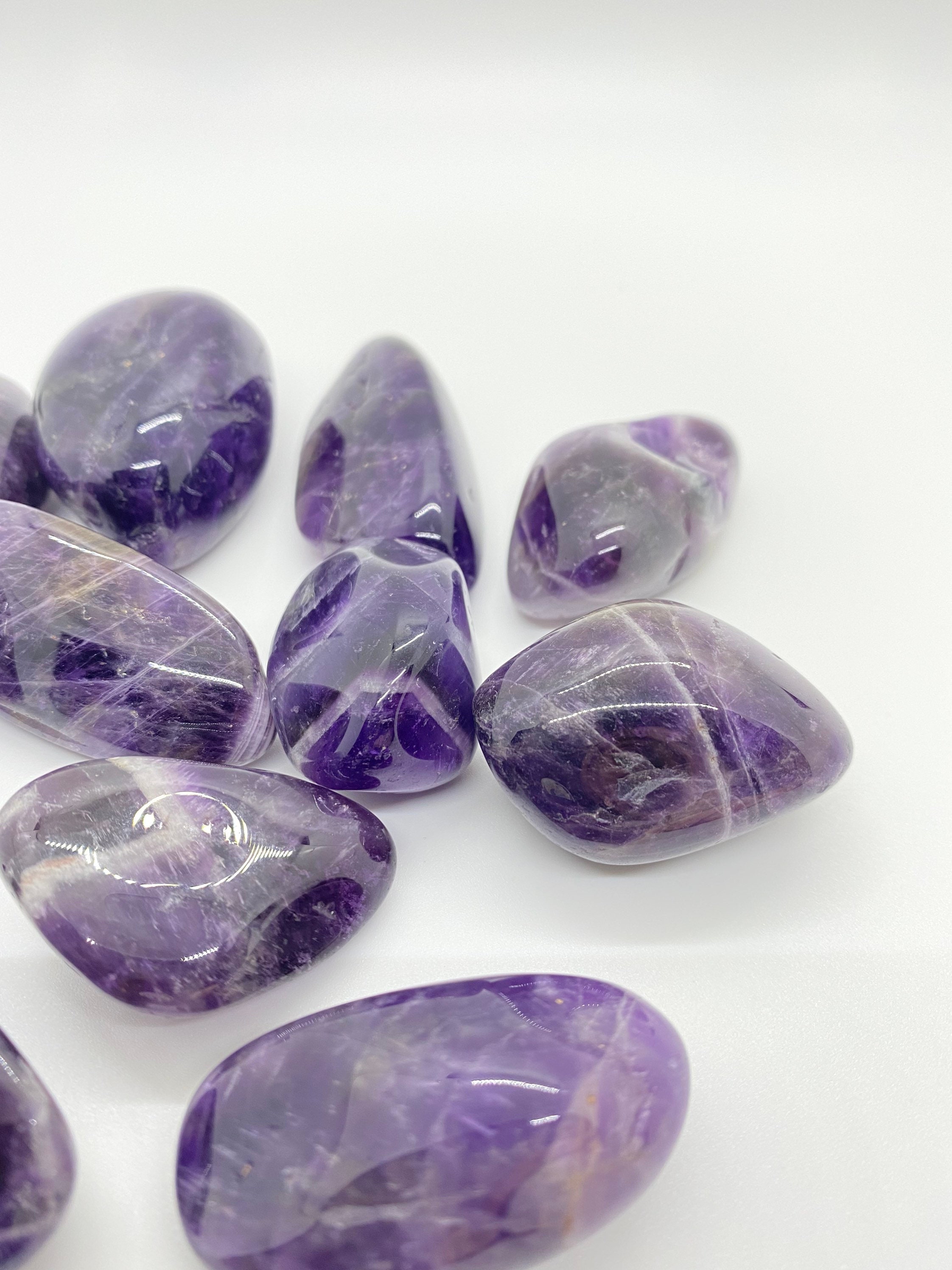 Dream Amethyst Tumbles - Chevron Amethyst. - Etsy.de
