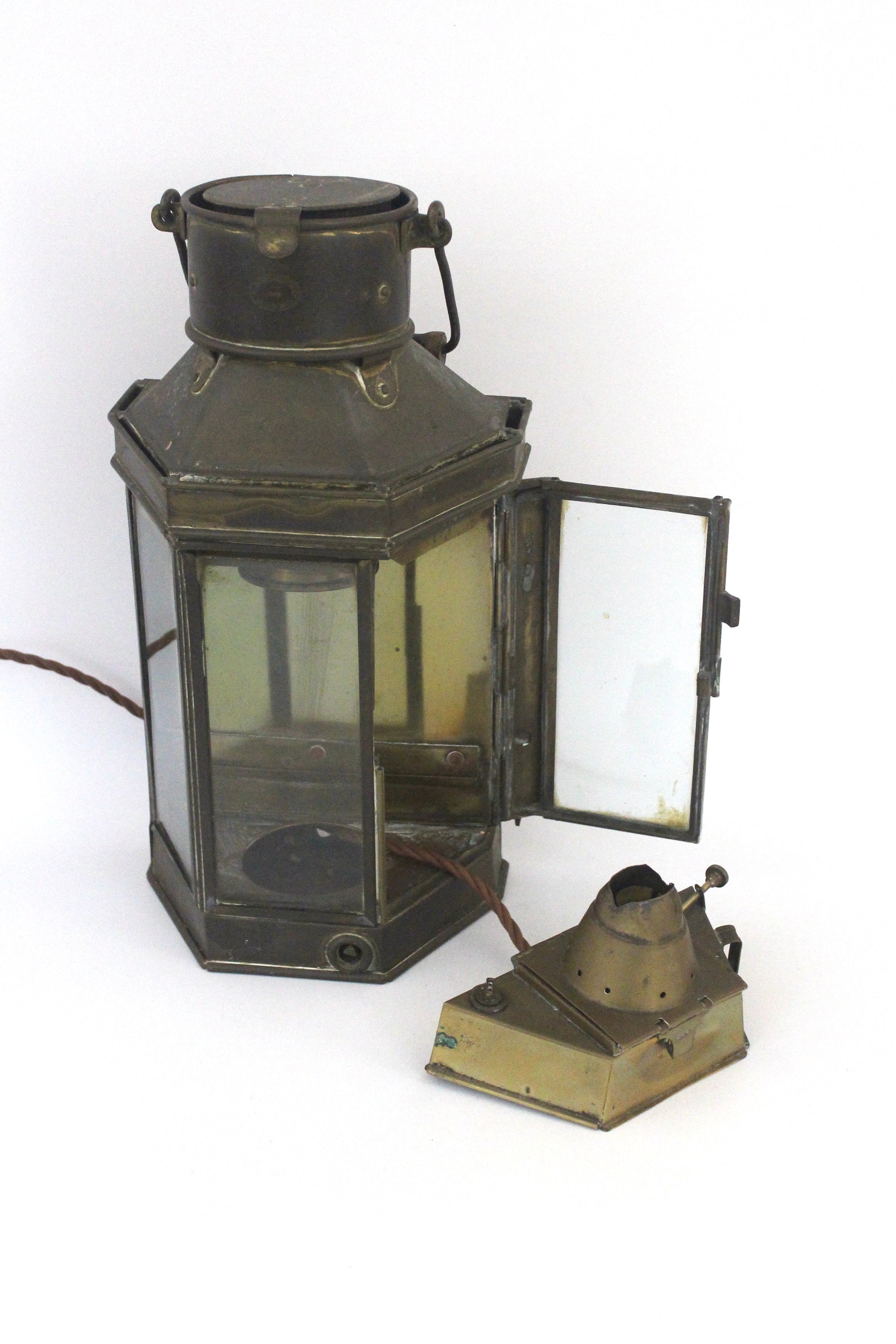 Very Large WW2 Era Brass Ship Lantern by Anderson and Gyde - Etsy
