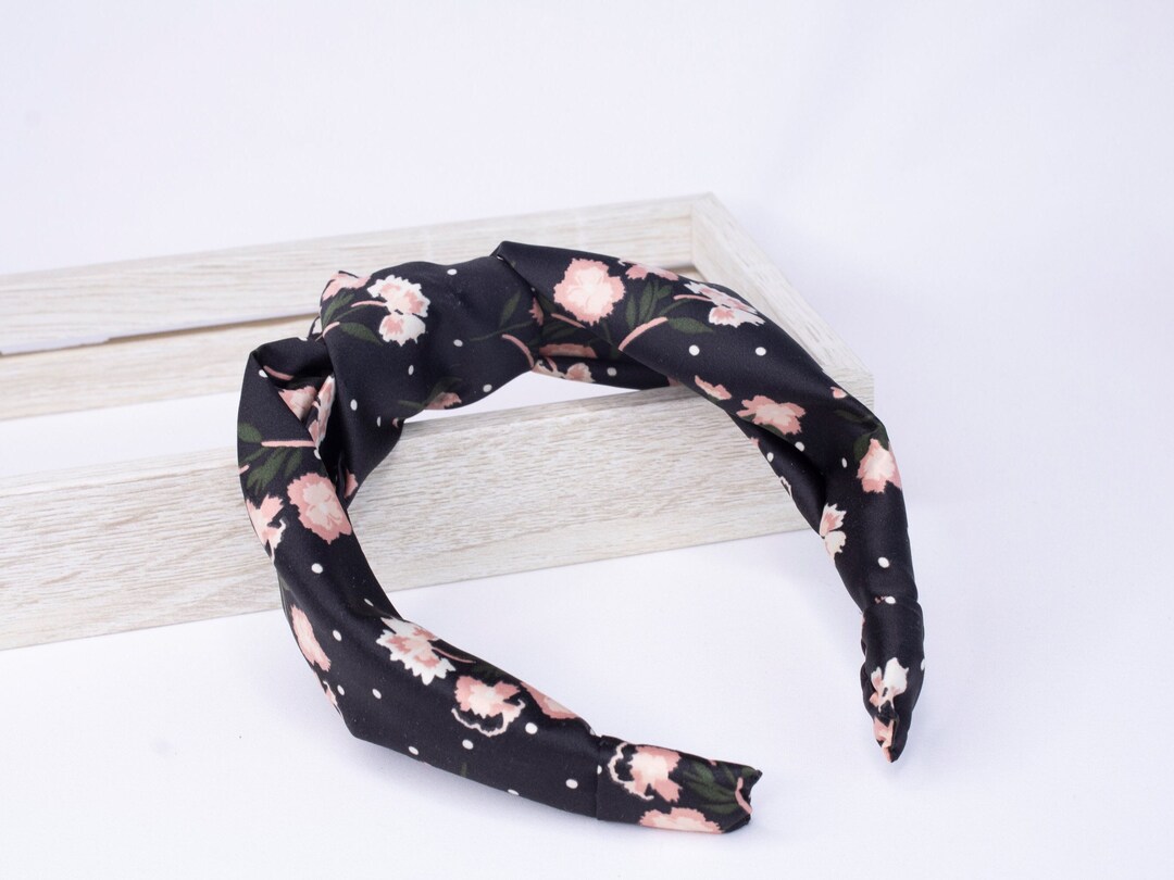 Floral Silk Top Knot Headband | Fashionable Headband | Stylish Headband | Silk Headband | Turban ...
