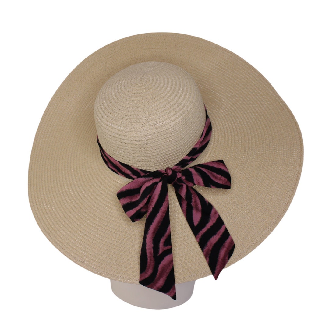Wide Brim Hat | Beach Hat With Bow | Summer Hat | Vacation Hat | UV ...