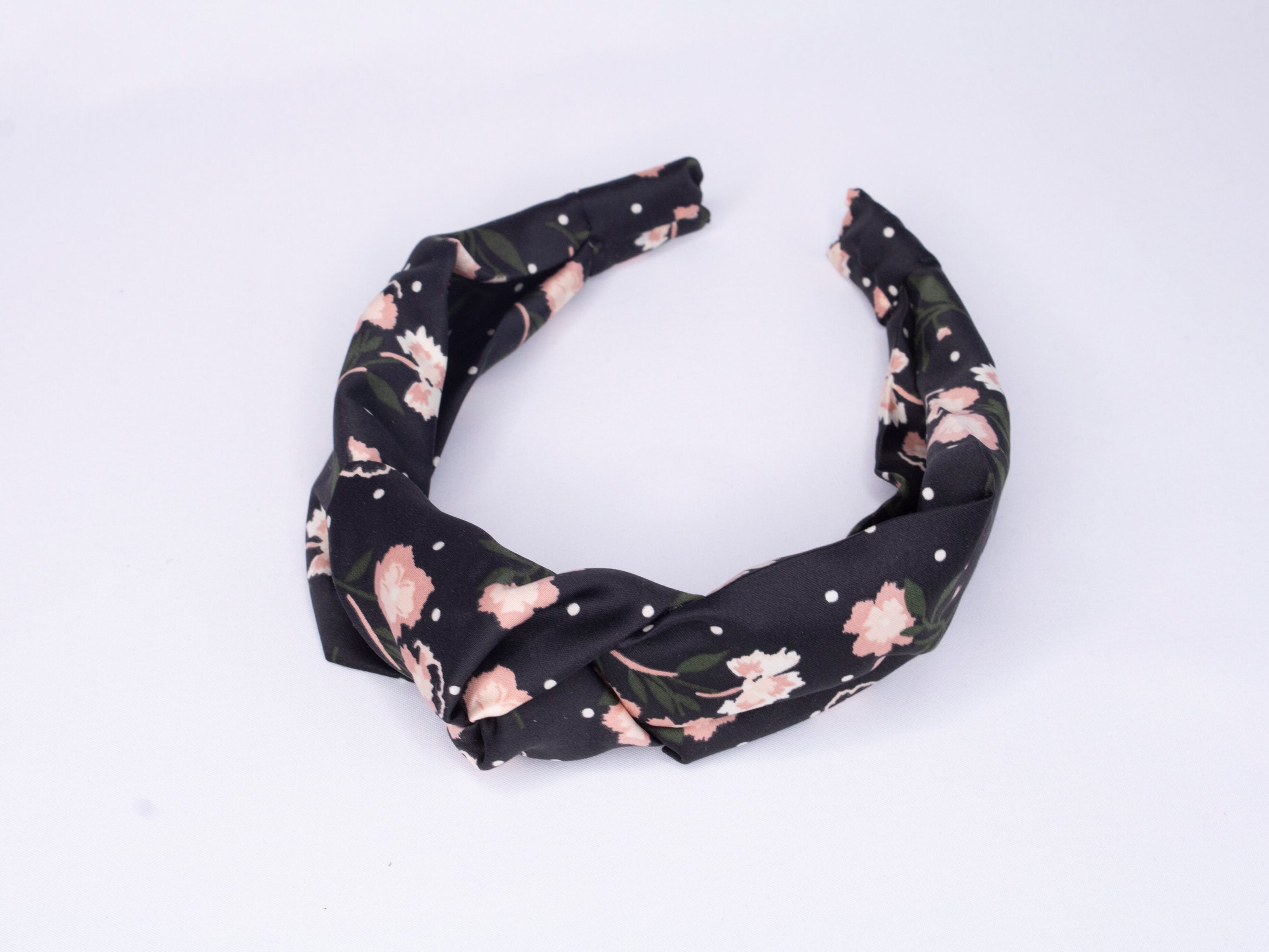 Floral Silk Top Knot Headband Fashionable Headband Stylish - Etsy