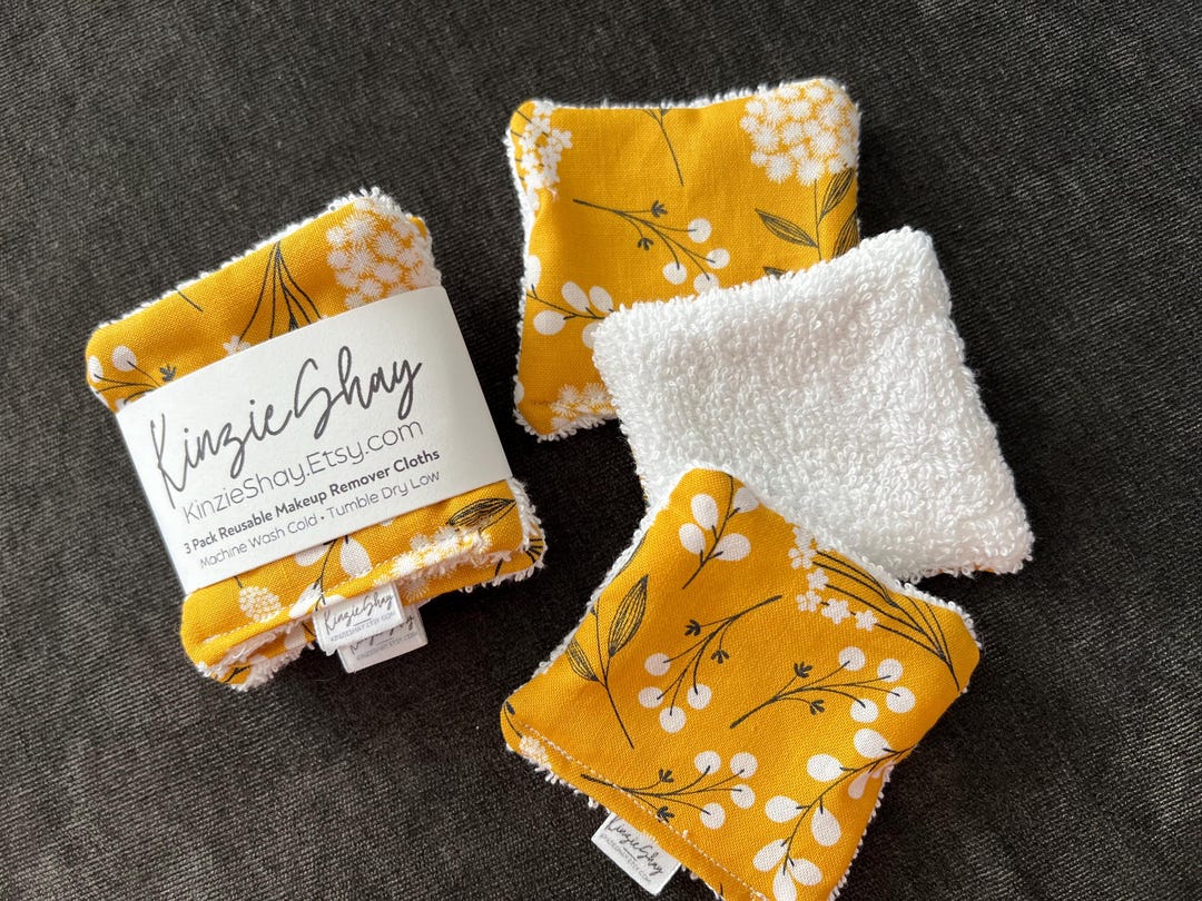 Reusable Makeup Remover Cloths - (set of 3) Kim Floral - Etsy