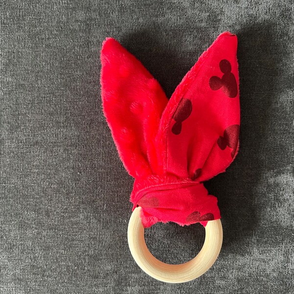 Mickey Mouse Teether - Etsy
