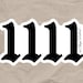 1111 Sticker Angel Number Sticker Laptop Sticker Water - Etsy Canada
