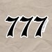 777 Sticker | Angel Number Sticker | Laptop Sticker | Water Bottle ...