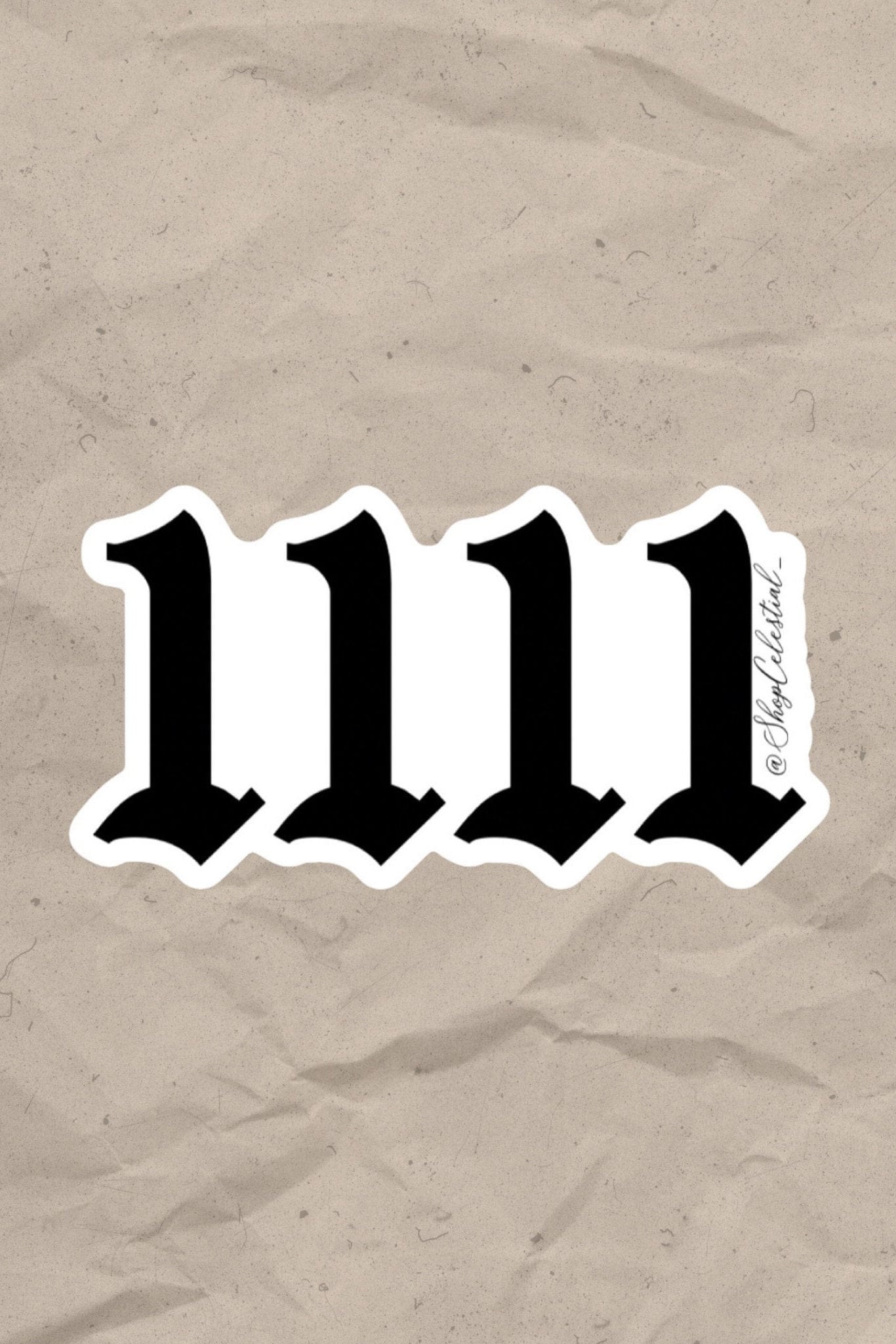 1111 Sticker | Angel Number Sticker | Laptop Sticker | Water Bottle ...
