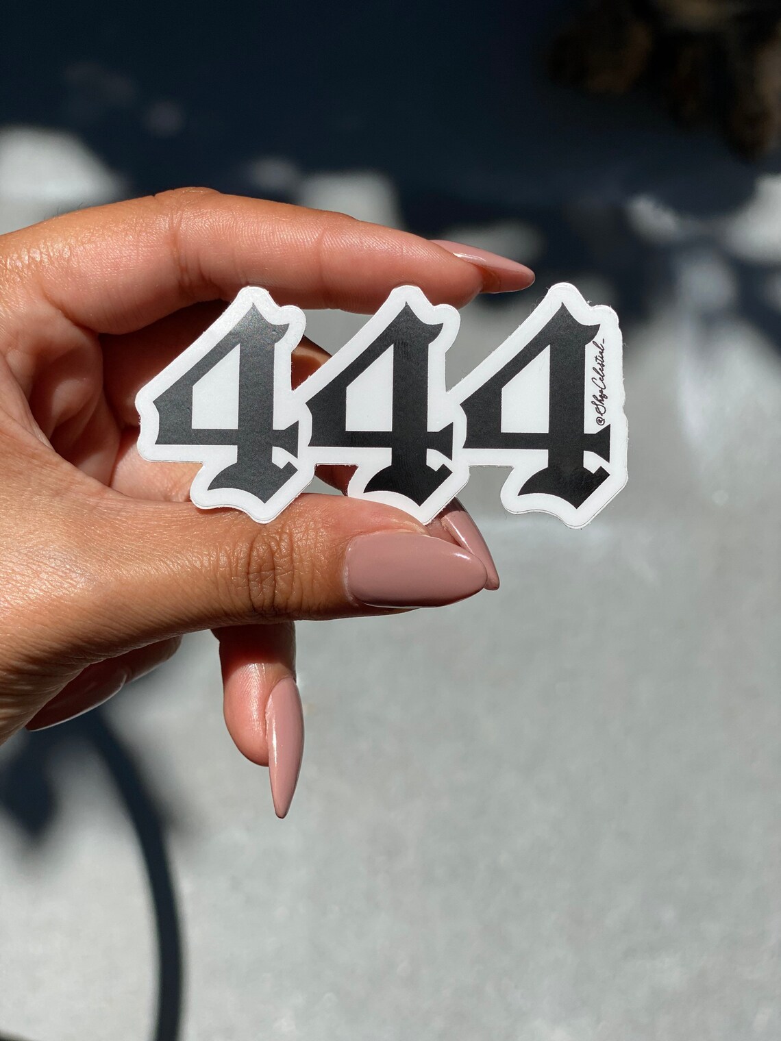 444 Sticker Angel Number Sticker Laptop Sticker Water | Etsy