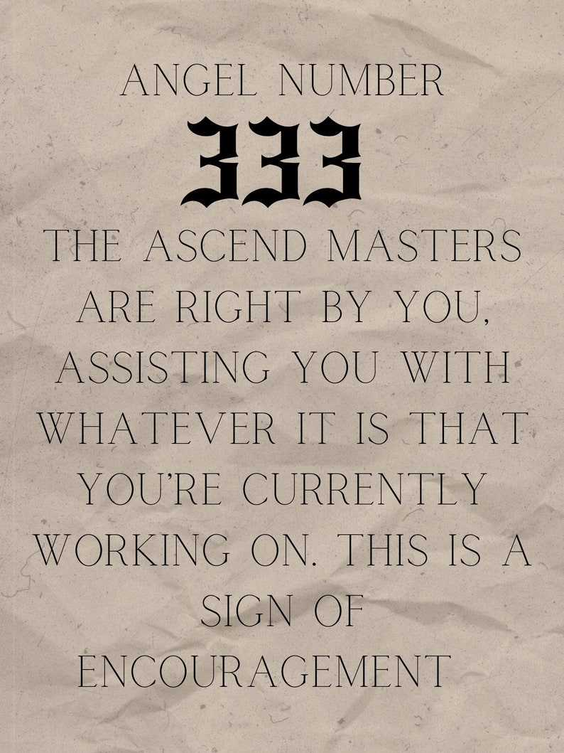 333 Sticker | Angel Number Sticker | Laptop Sticker | Water Bottle ...