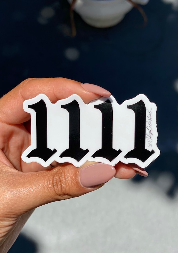 1111 Sticker Angel Number Sticker Laptop Sticker Water - Etsy