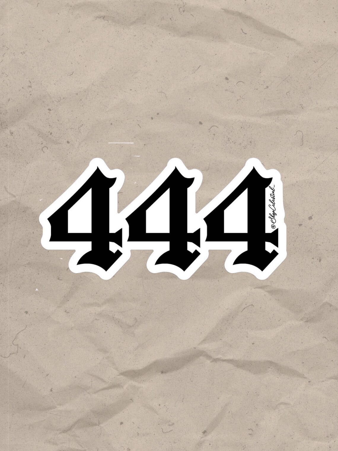444 Sticker | Angel Number Sticker | Laptop Sticker | Water Bottle ...