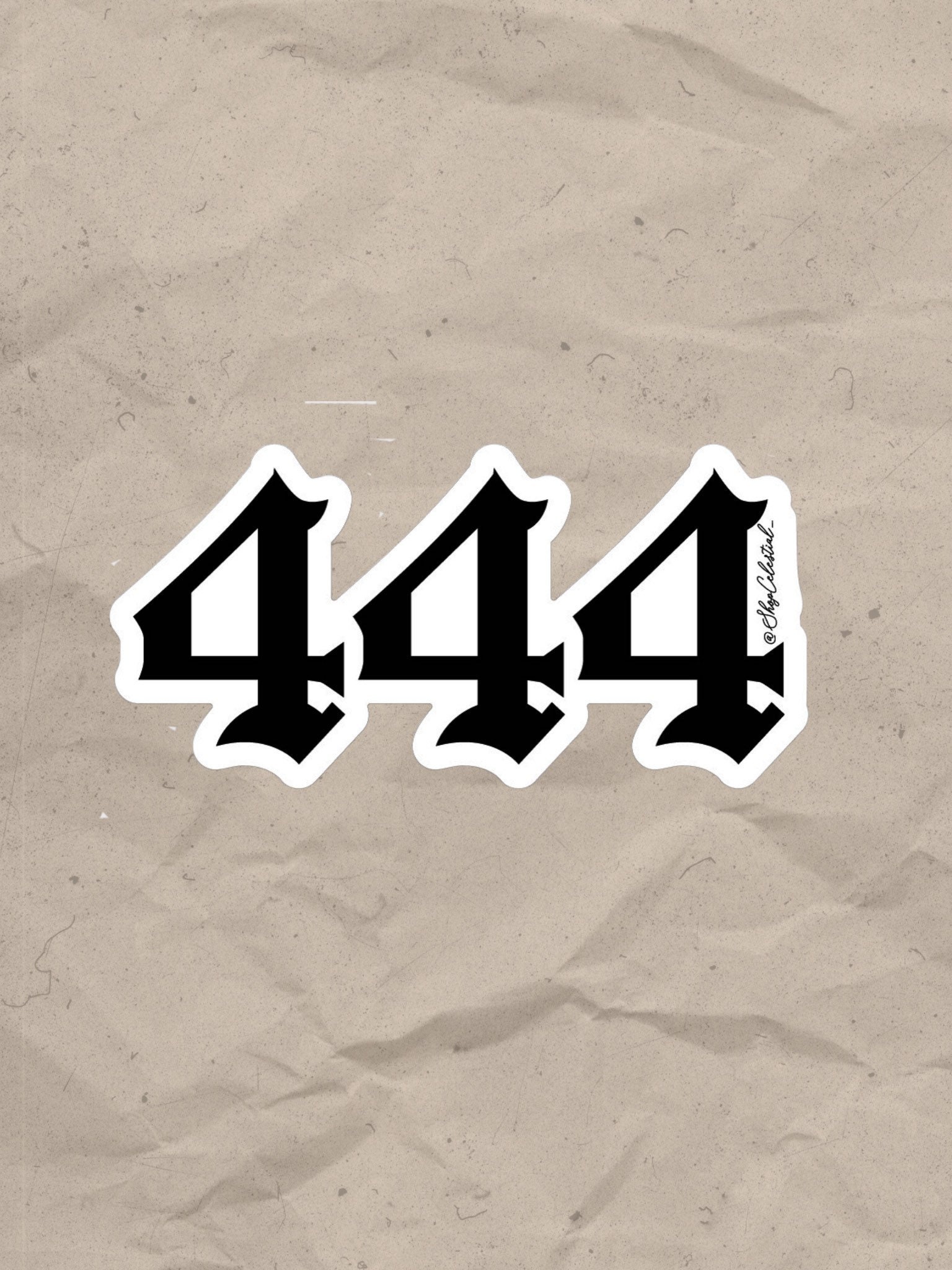 444 Sticker | Angel Number Sticker | Laptop Sticker | Water Bottle ...