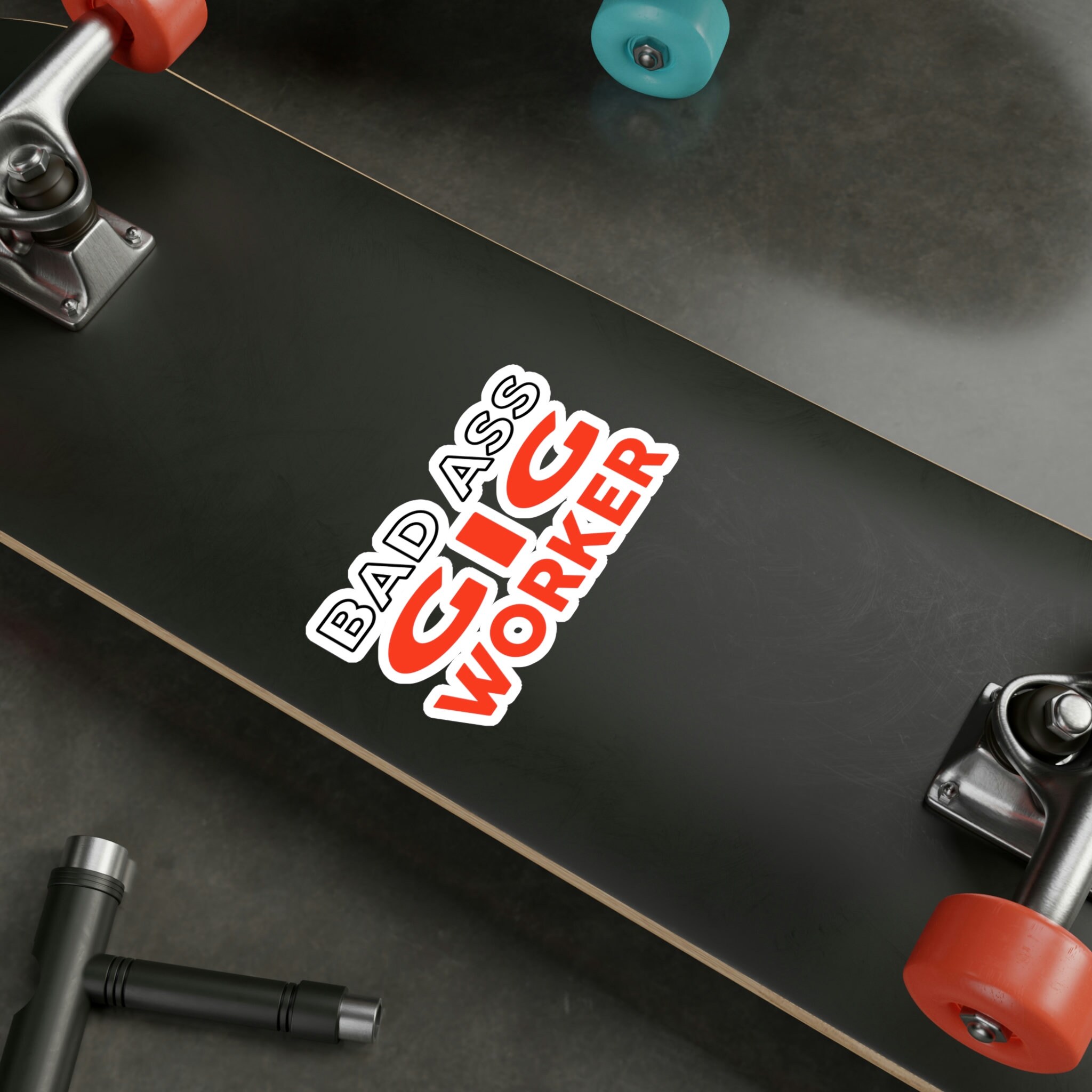 Bad Ass Gig Worker Kiss-cut Vinyl Decal - Etsy