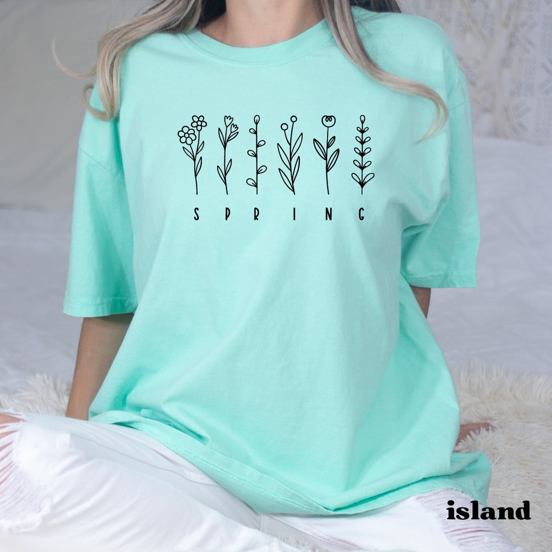 Spring Shirt/ Spring Flower T Shirt/ Spring Vibe/ Sun Out Buns Out ...