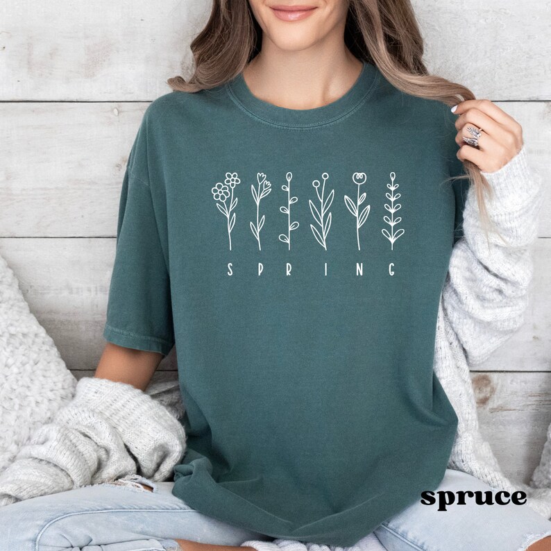 Spring Shirt/ Spring Flower T Shirt/ Spring Vibe/ Sun Out Buns Out ...