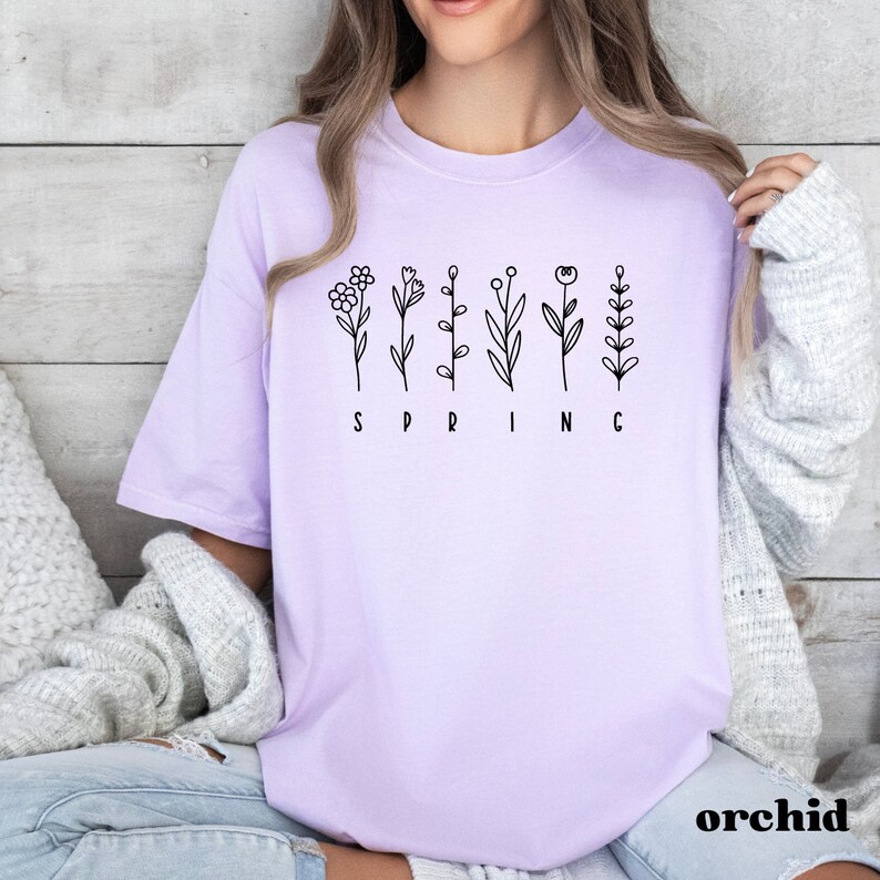 Spring Shirt/ Spring Flower T Shirt/ Spring Vibe/ Sun Out Buns Out ...