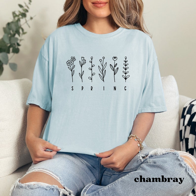 Spring Shirt/ Spring Flower T Shirt/ Spring Vibe/ Sun Out Buns Out ...