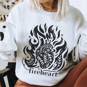 Tog Throne of Glass Fireheart Crewneck Sweater | OFFICIALLY LICENSED ...