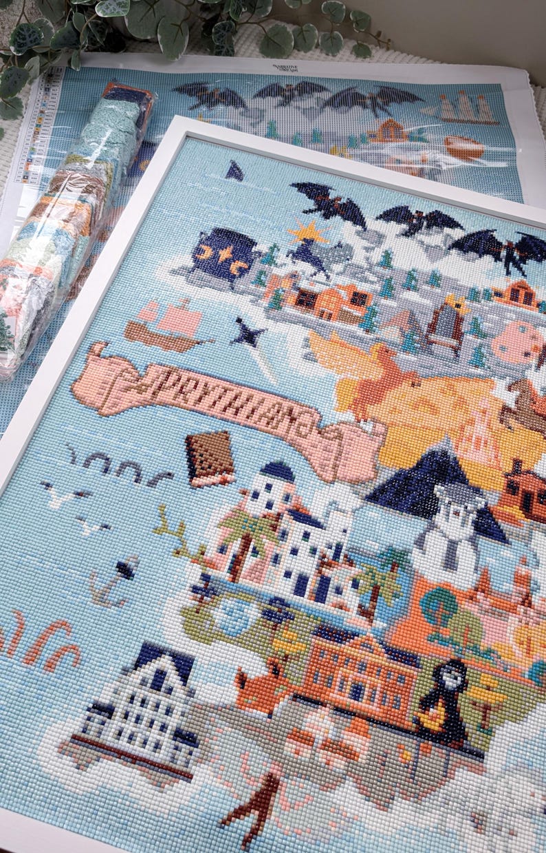 Licensed Prythian Map Diamond Painting Kit | Sarah J. Maas A Court of ...