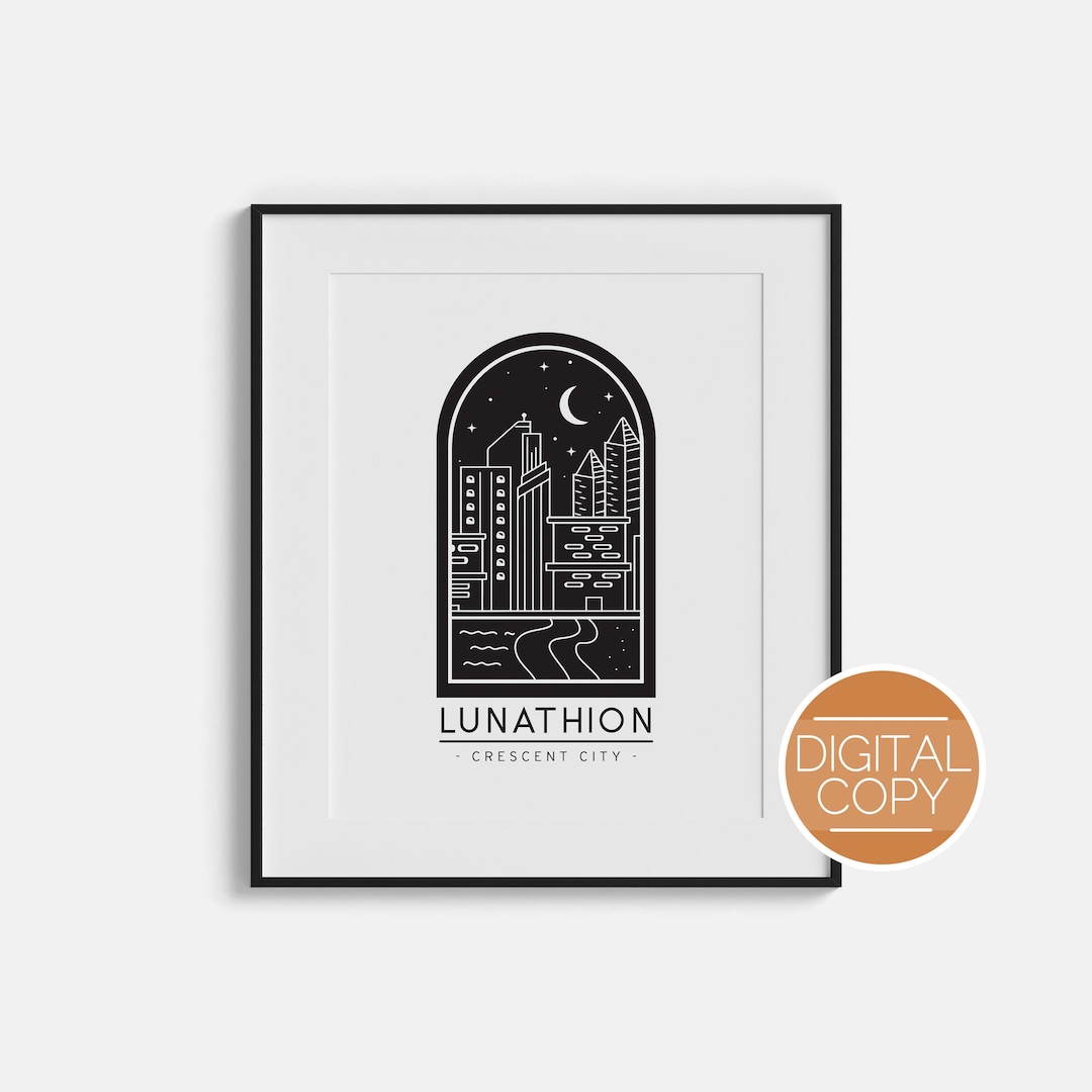 Lunathion Crescent City Travel Poster Digital Print | OFFICIALLY ...