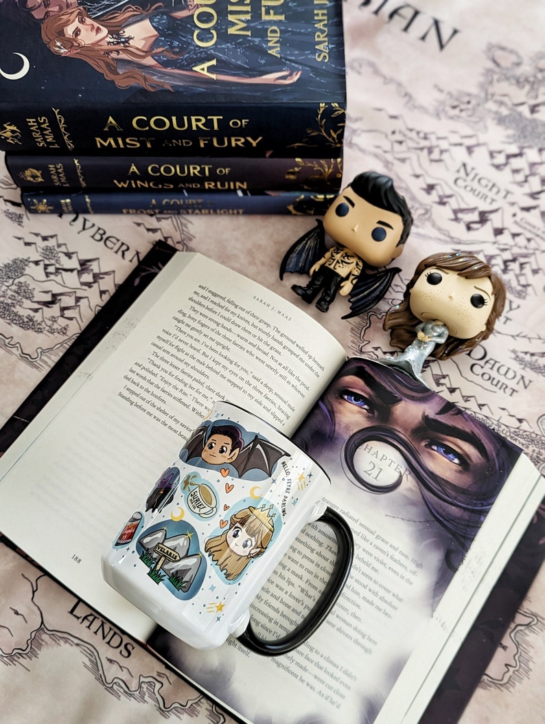 ACOTAR Feyre Rhysand Chibi Cute Mug OFFICIALLY LICENSED - Etsy