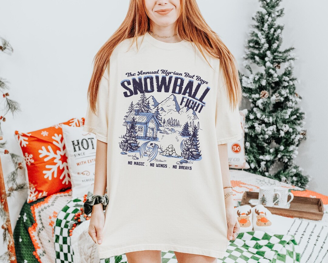 Licensed Illyrian Annual Snowball Fight T-shirt | ACOTAR Sarah J. Maas ...