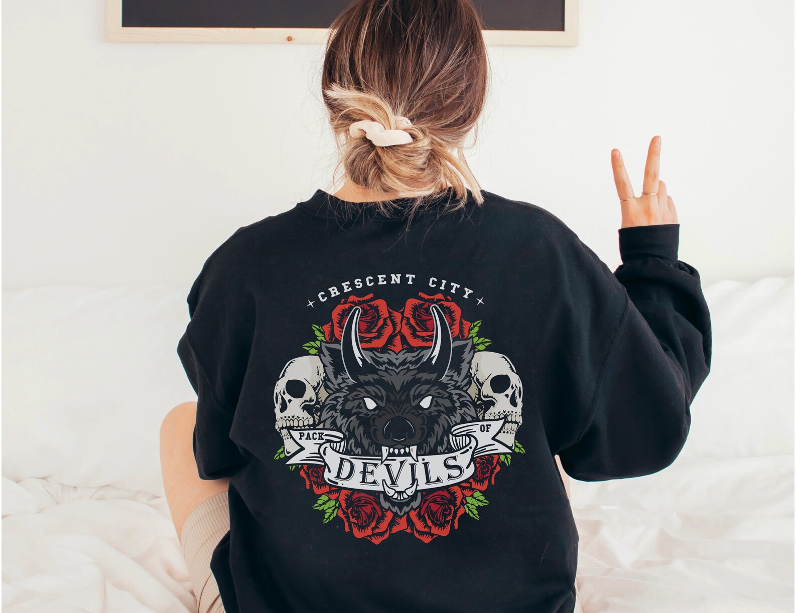 Pack of Devils Crewneck Sweatshirt | OFFICIALLY LICENSED | Sarah Maas ...