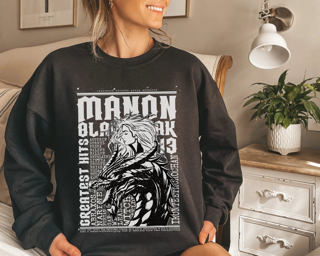 Throne of Glass Tog Manon Blackbeak Band Grunge Sweatshirt | OFFICIALLY ...