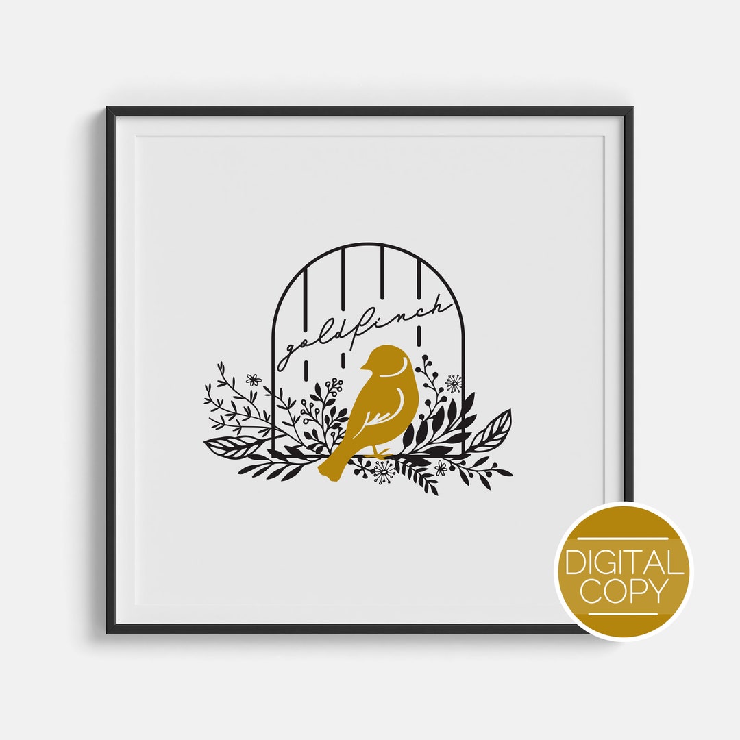 Goldfinch the Plated Prisoner Series Digital Print | Raven Kennedy ...