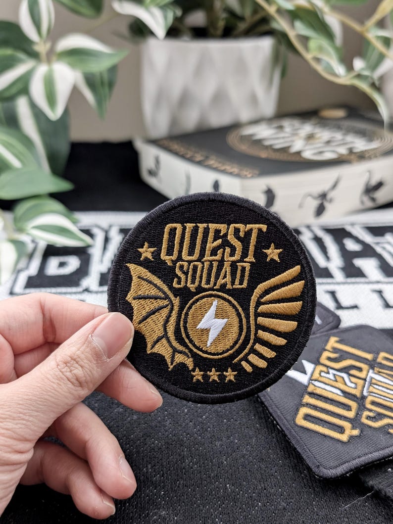 Licensed QUEST SQUAD Embroidered Patches | Rebecca Yarros RY Fourth ...