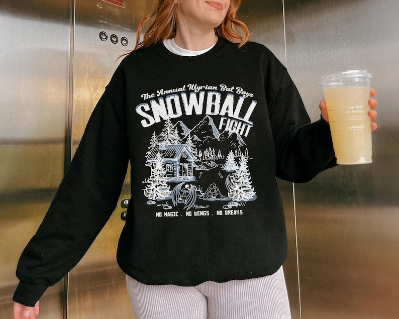 Licensed Annual Illyrian Snowball Fight Sweatshirt | ACOTAR Sarah J ...